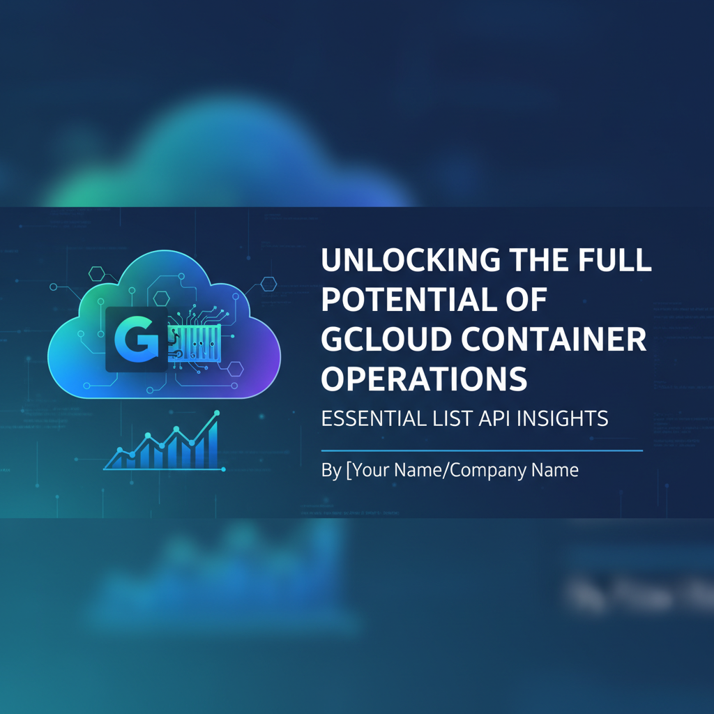 Unlocking the Full Potential of GCloud Container Operations: Essential List API Insights