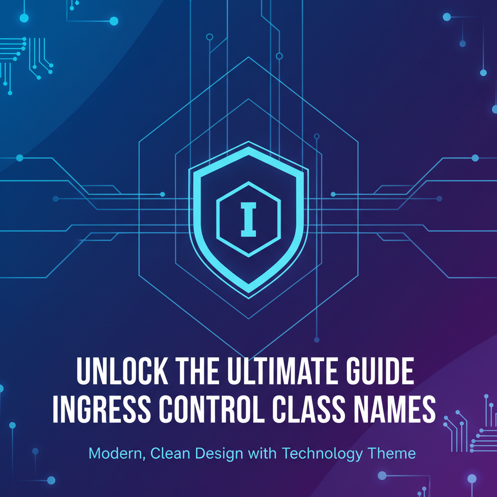 Unlock the Ultimate Guide to Ingress Control Class Names