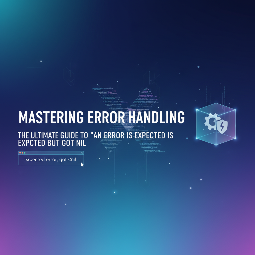 Mastering Error Handling: The Ultimate Guide to 'An Error is Expected ...