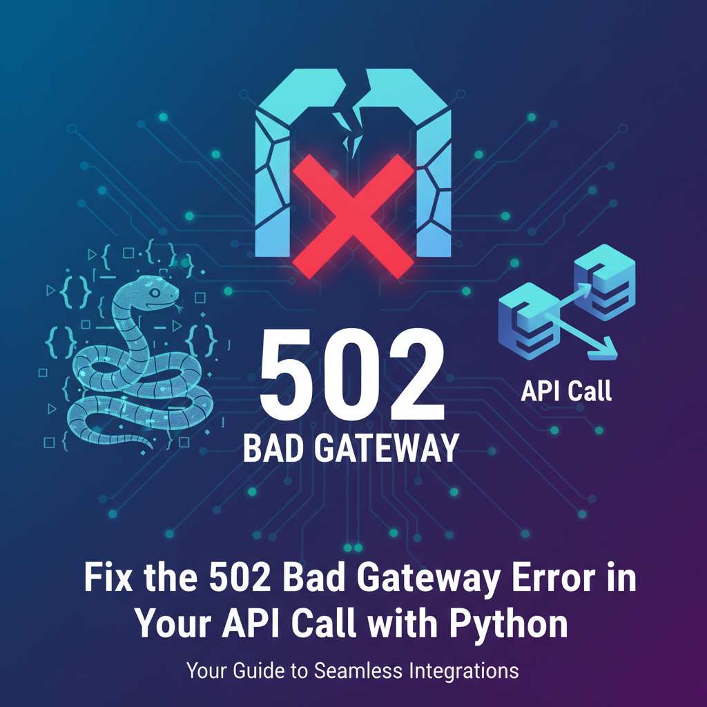 Fix the 502 Bad Gateway Error in Your API Call with Python