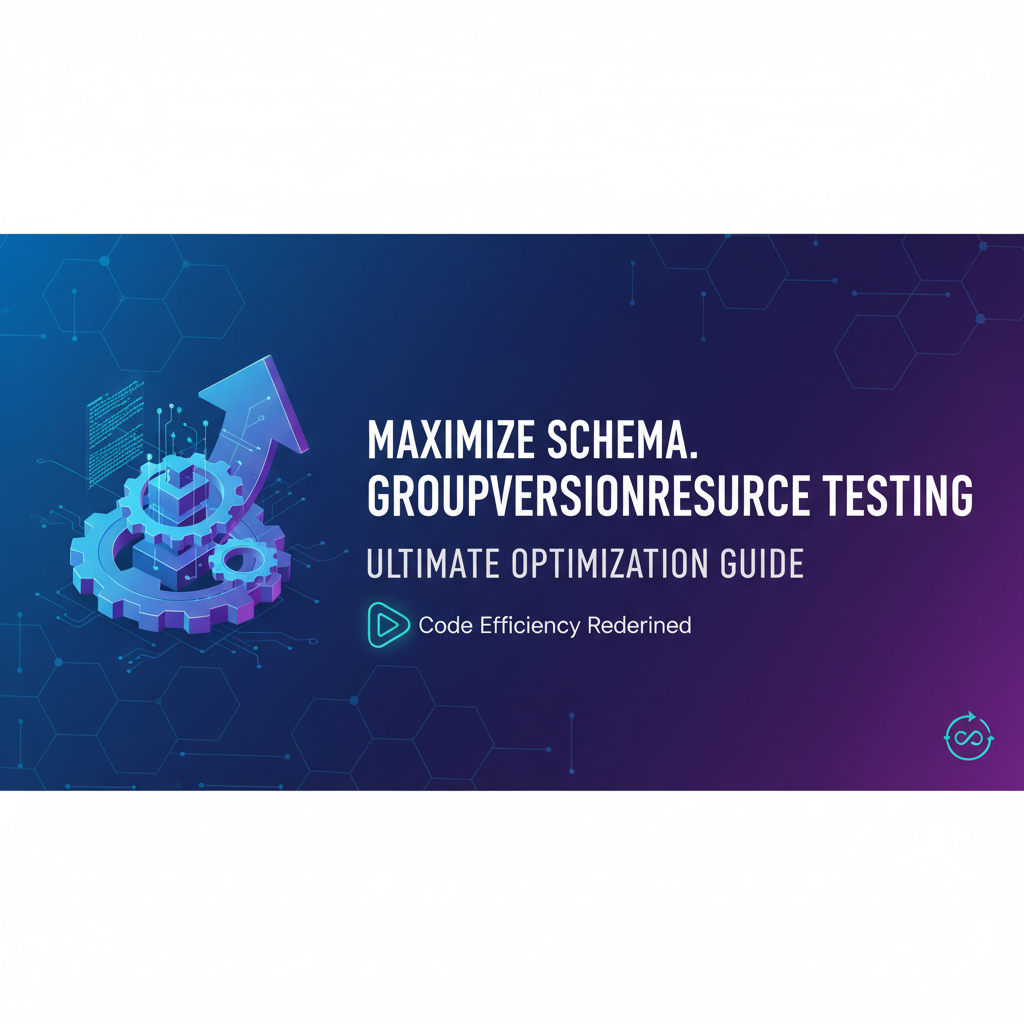 Maximize Schema.GroupVersionResource Testing: Ultimate Optimization Guide