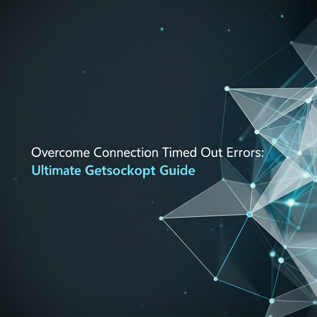 Overcome Connection Timed Out Errors: Ultimate Getsockopt Guide