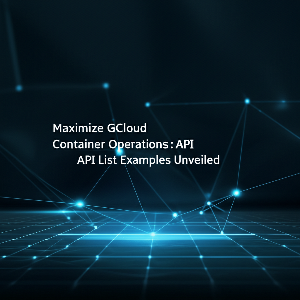 Maximize GCloud Container Operations: API List Examples Unveiled