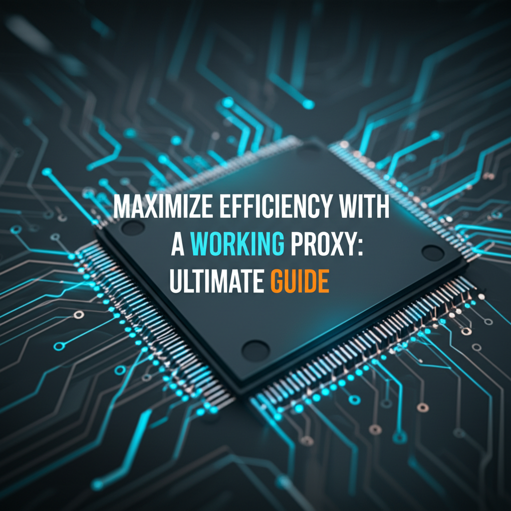 Maximize Efficiency with a Working Proxy: Ultimate Guide