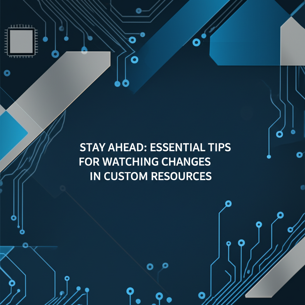 Stay Ahead: Essential Tips for Watching Changes in Custom Resources