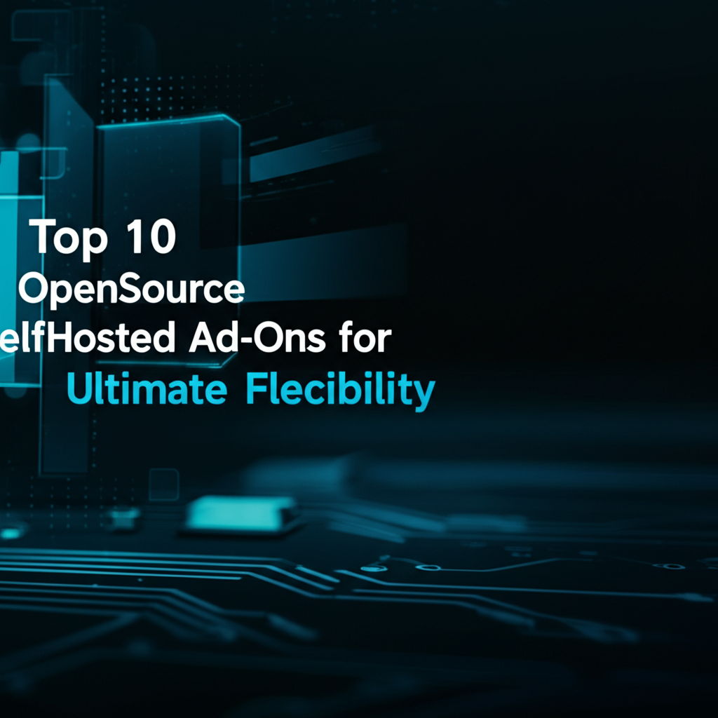 Top 10 OpenSource SelfHosted Add-Ons for Ultimate Flexibility