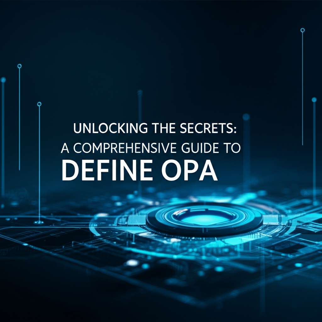 Unlocking the Secrets: A Comprehensive Guide to Define OPA