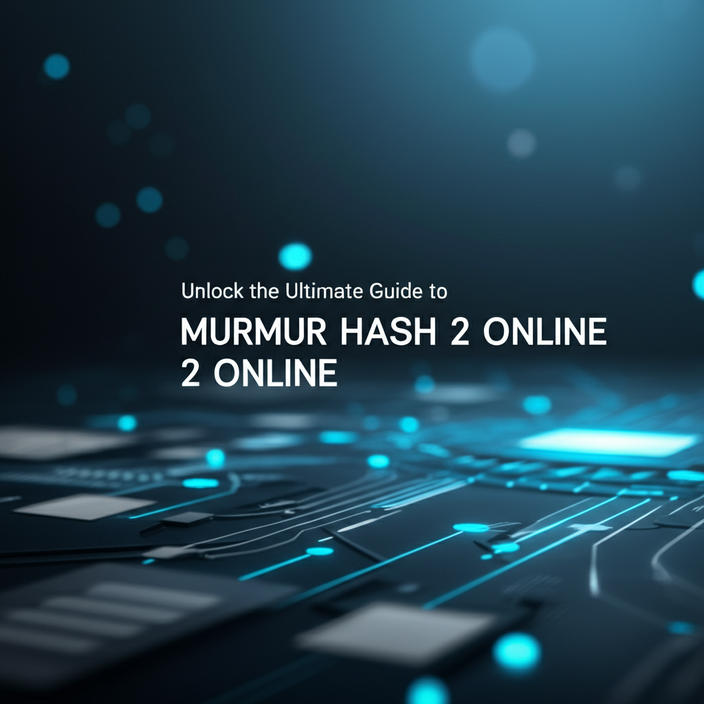 Unlock the Ultimate Guide to Murmur Hash 2 Online