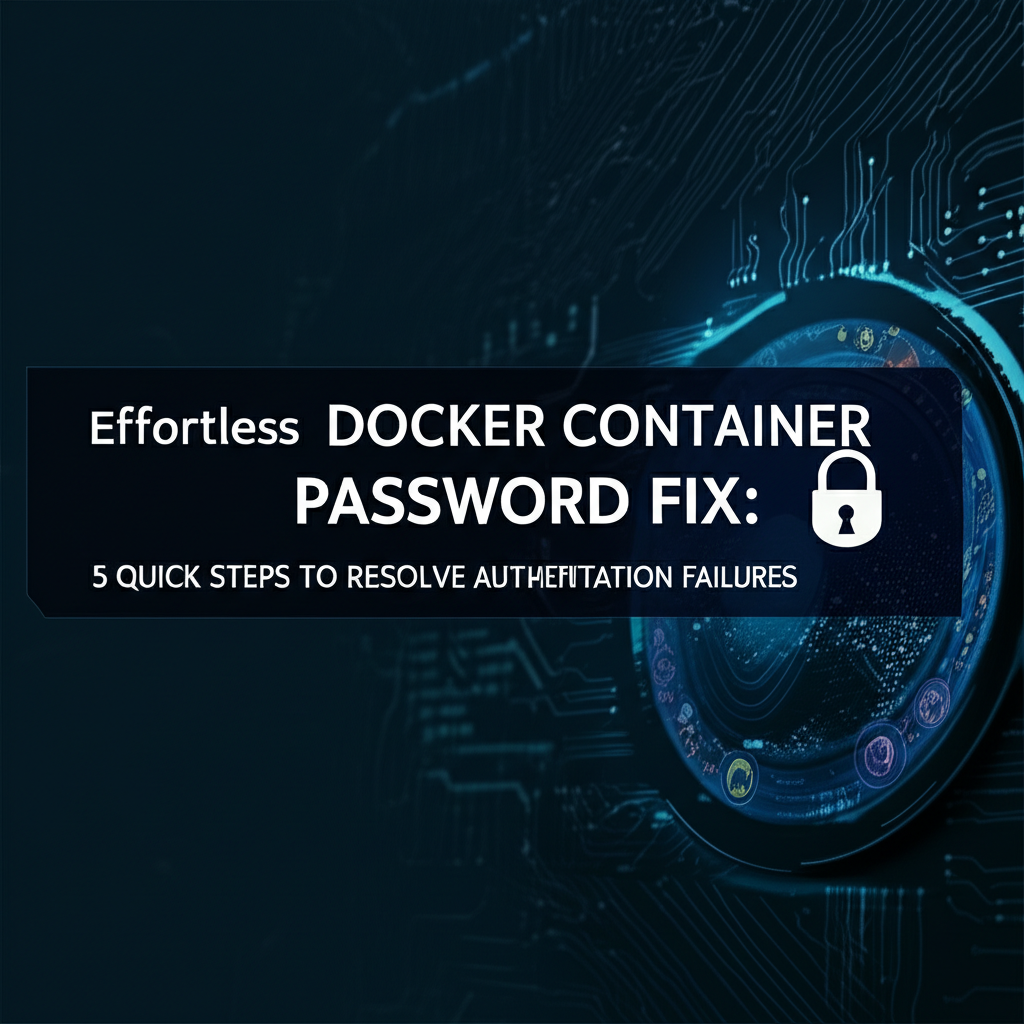Effortless Postgres Docker Container Password Fix: 5 Quick Steps to Resolve Authentication Failures