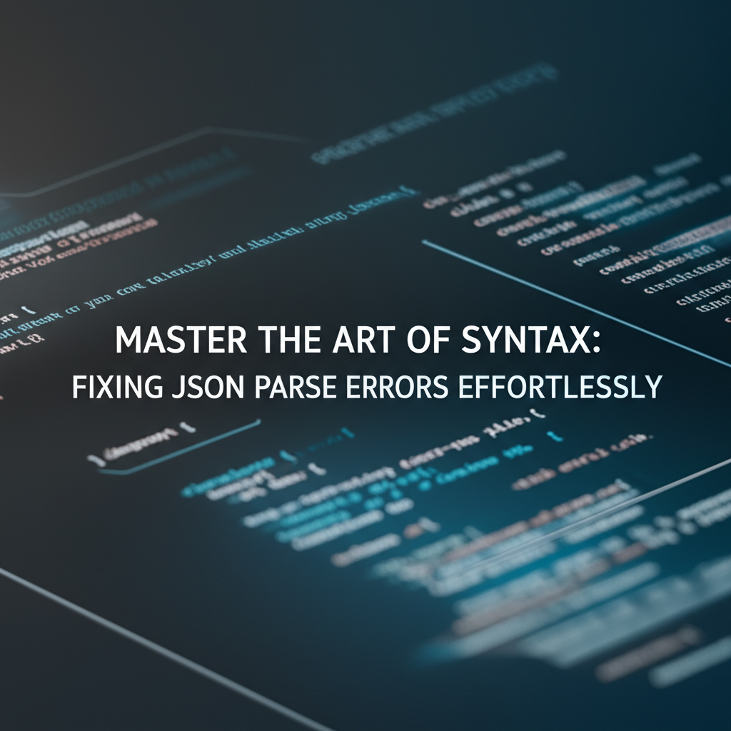 Master the Art of Syntax: Fixing JSON Parse Errors Effortlessly