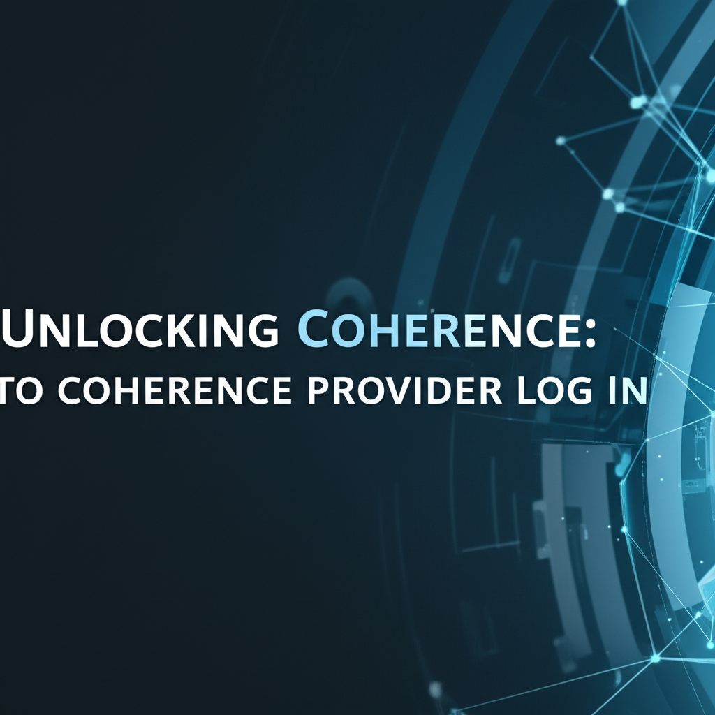 Unlocking Coherence: Ultimate Guide to Coherence Provider Log In