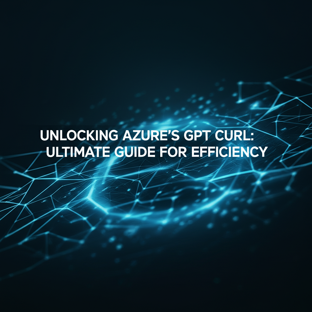Unlocking Azure's GPT Curl: Ultimate Guide for Efficiency