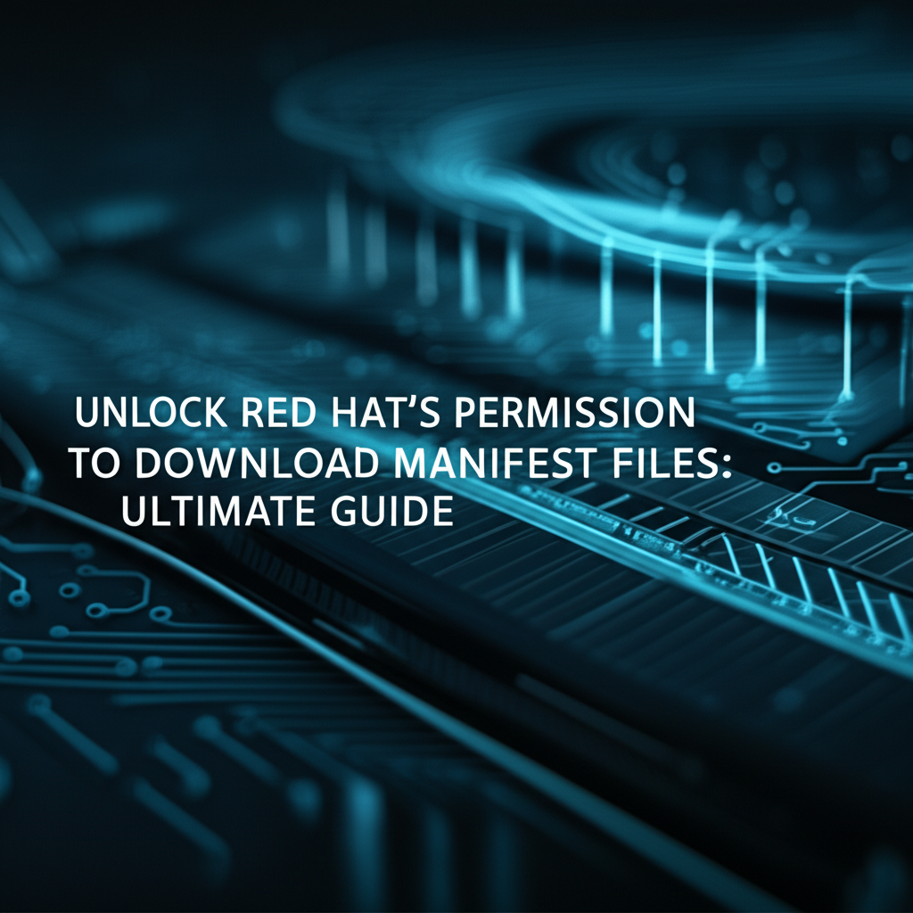 Unlock Red Hat's Permission to Download Manifest Files: Ultimate Guide