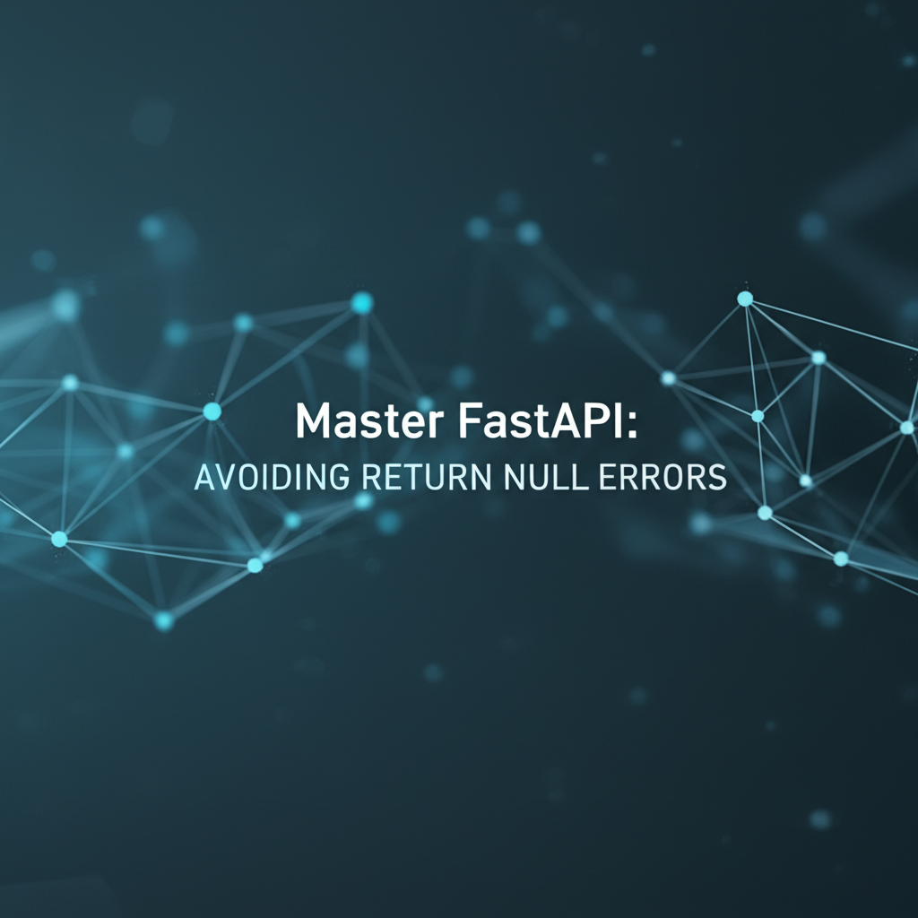 Master FastAPI: Avoiding Return Null Errors