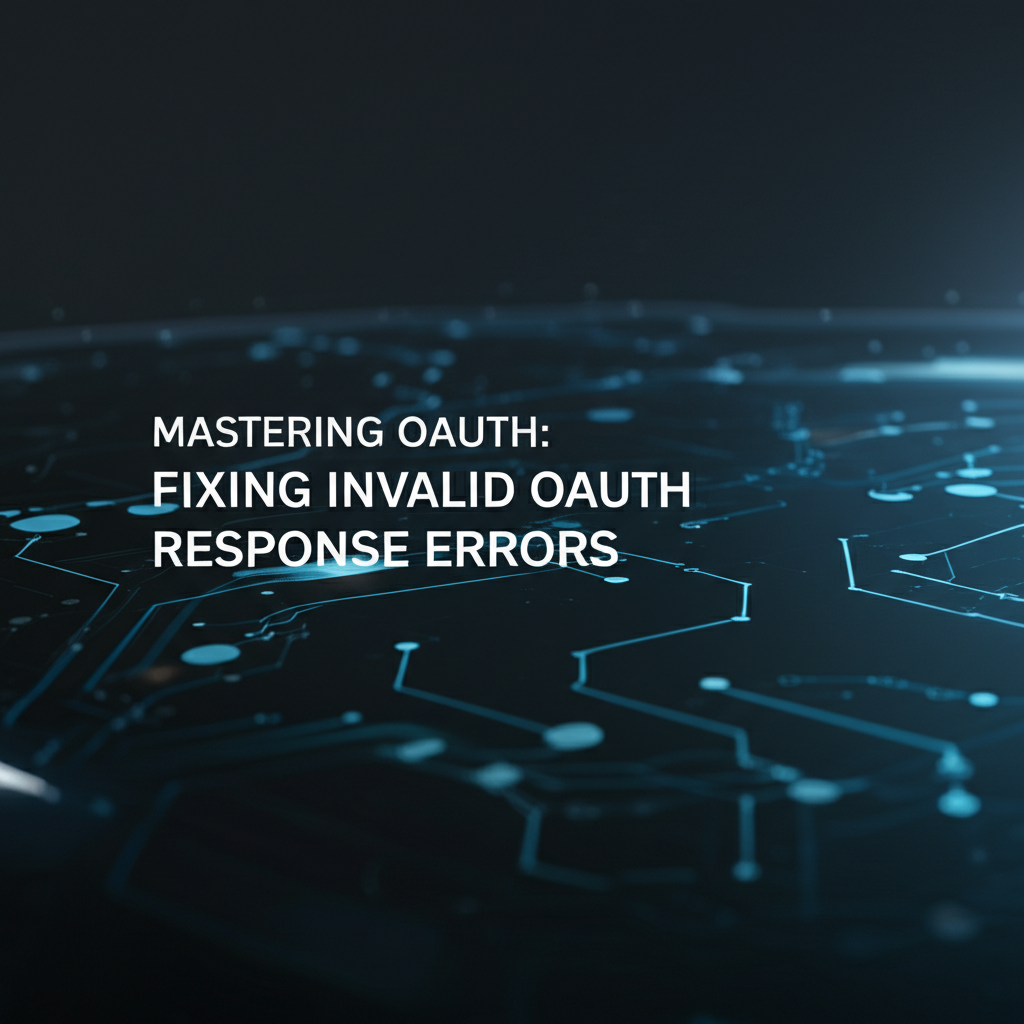 Mastering OAuth: Fixing Invalid OAuth Response Errors