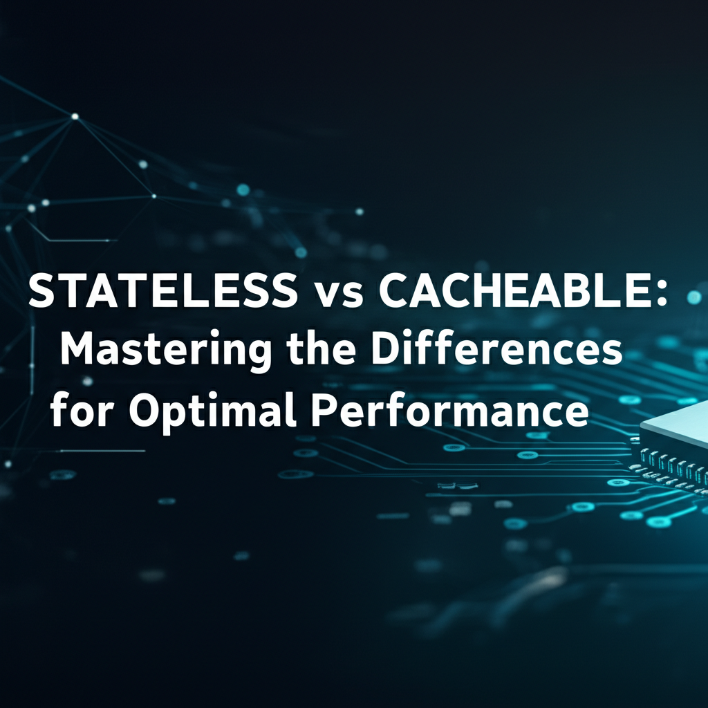 Stateless vs Cacheable: Mastering the Differences for Optimal Performance
