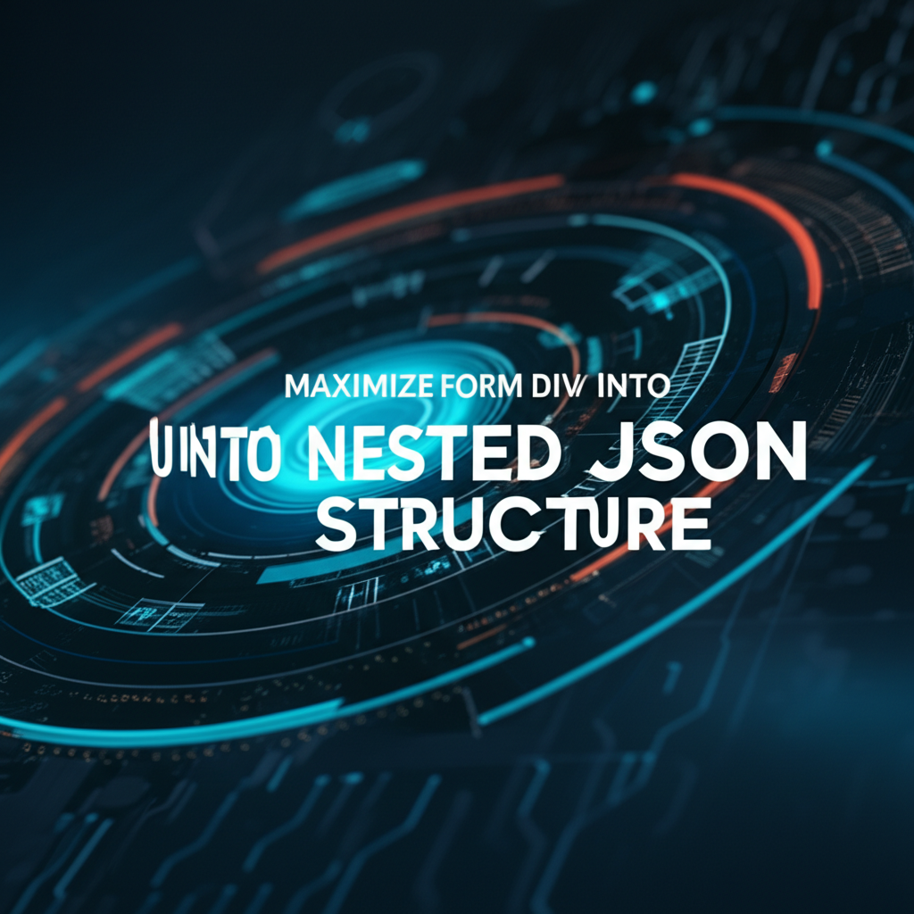 Maximize Form Data Efficiency: Deep Dive into Nested JSON Structure