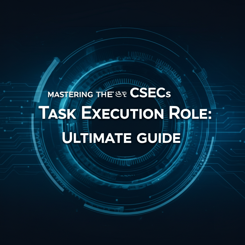 Mastering the CSECs Task Execution Role: Ultimate Guide