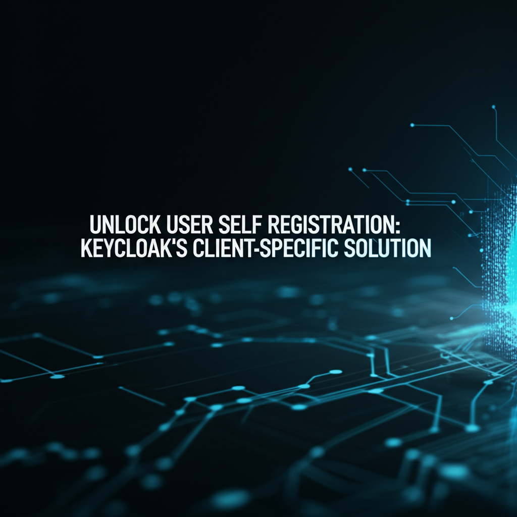 Unlock User Self Registration: Keycloak's Client-Specific Solution