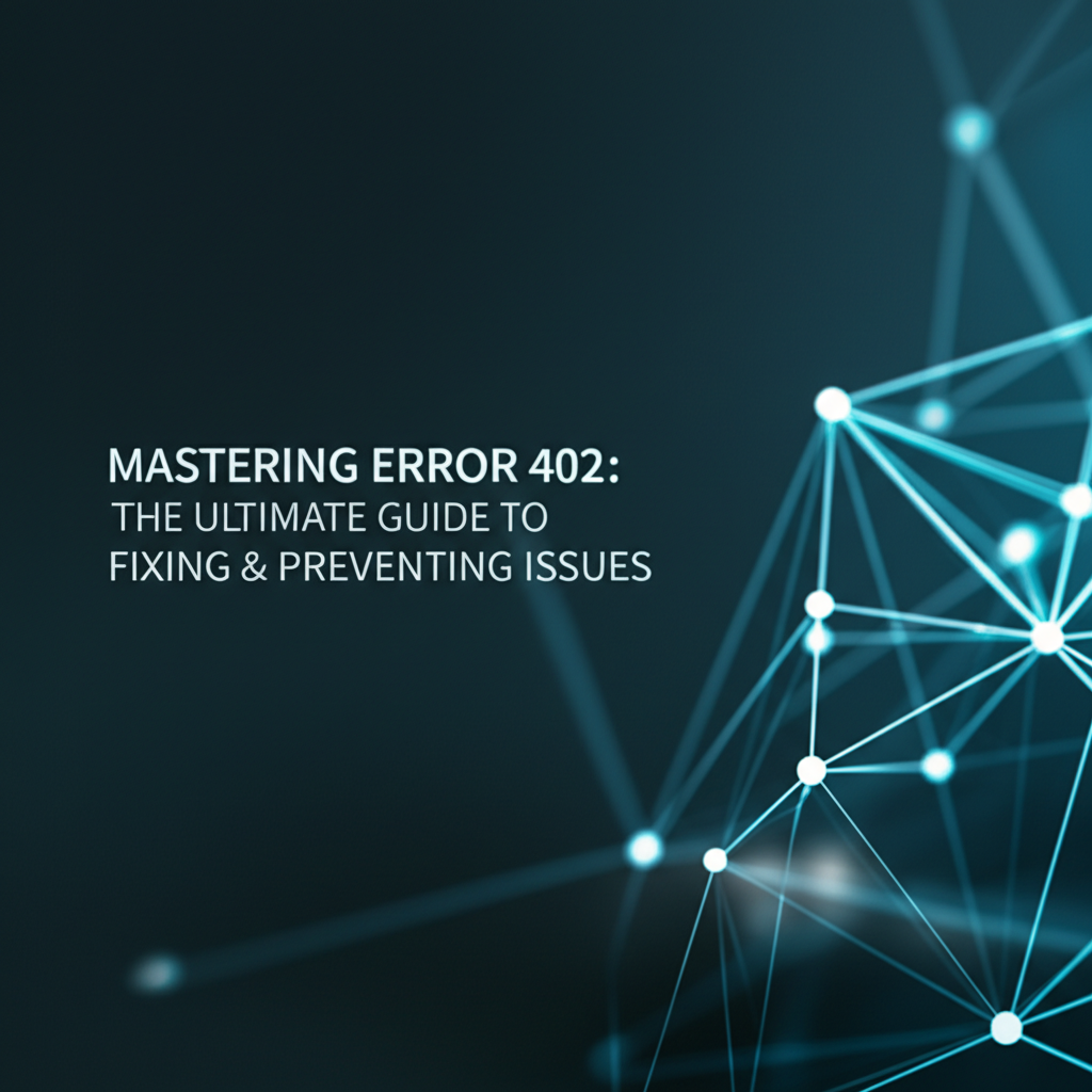 Mastering Error 402: The Ultimate Guide to Fixing & Preventing Issues