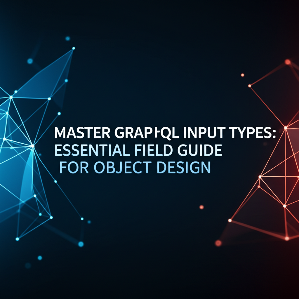 Master GraphQL Input Types: Essential Field Guide for Object Design