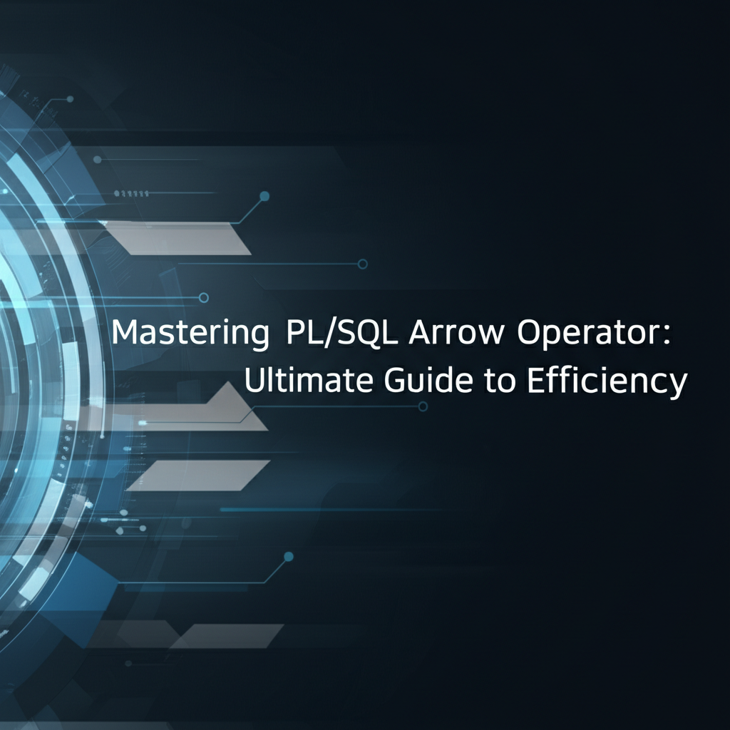 Mastering the PL/SQL Arrow Operator: Ultimate Guide to Efficiency