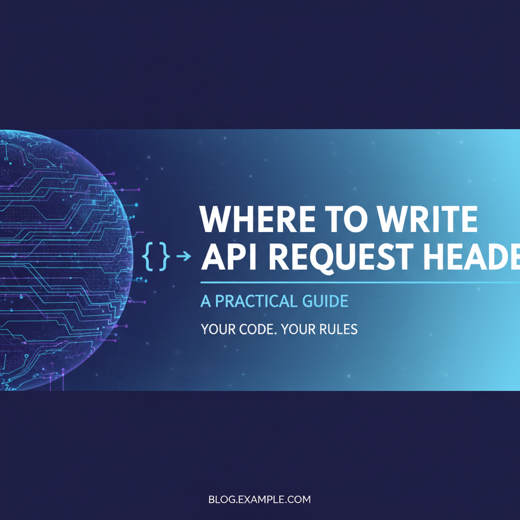 Where to Write API Request Headers: A Practical Guide