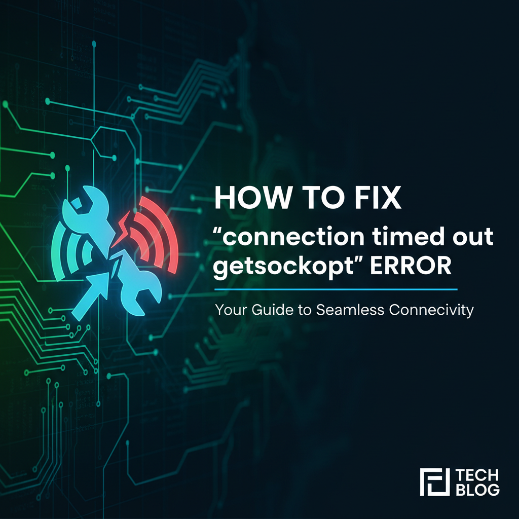 How to Fix 'connection timed out getsockopt' Error