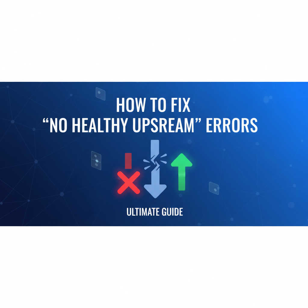 How to Fix 'No Healthy Upstream' Errors: Ultimate Guide