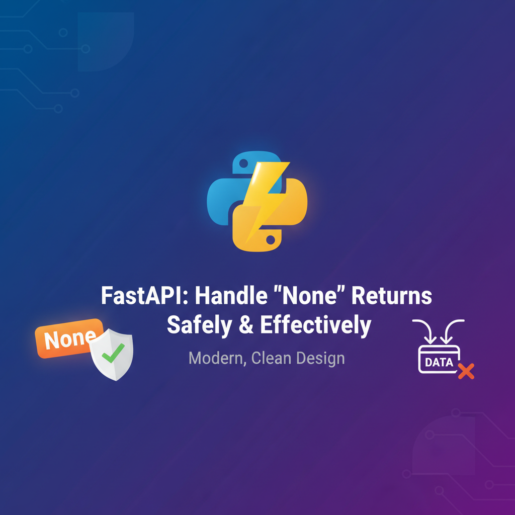 FastAPI: Handle `None` (Null) Returns Safely & Effectively