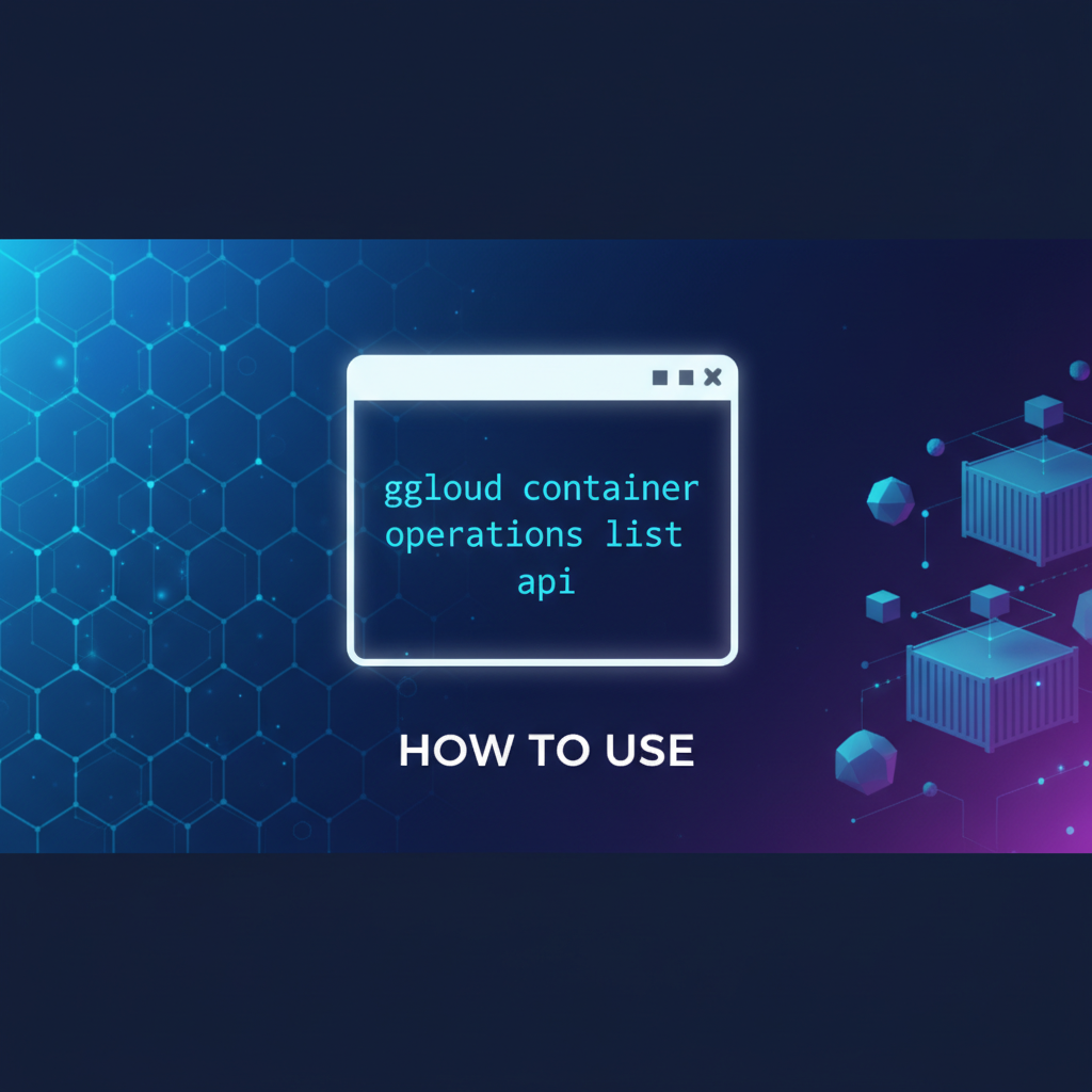 How to Use gcloud container operations list api