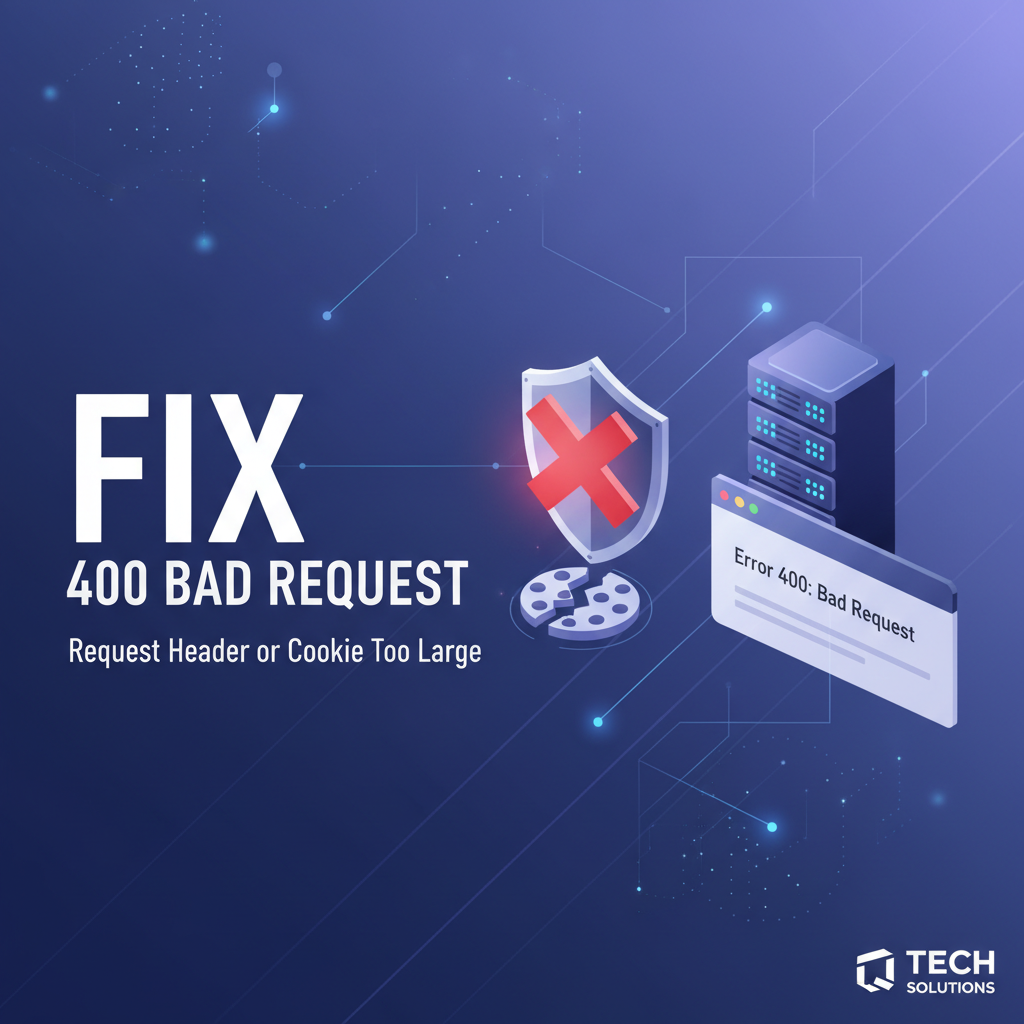 Fix 400 Bad Request: Request Header or Cookie Too Large