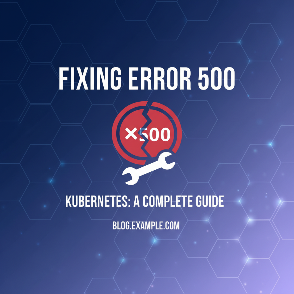 Fixing Error 500 Kubernetes: A Complete Guide