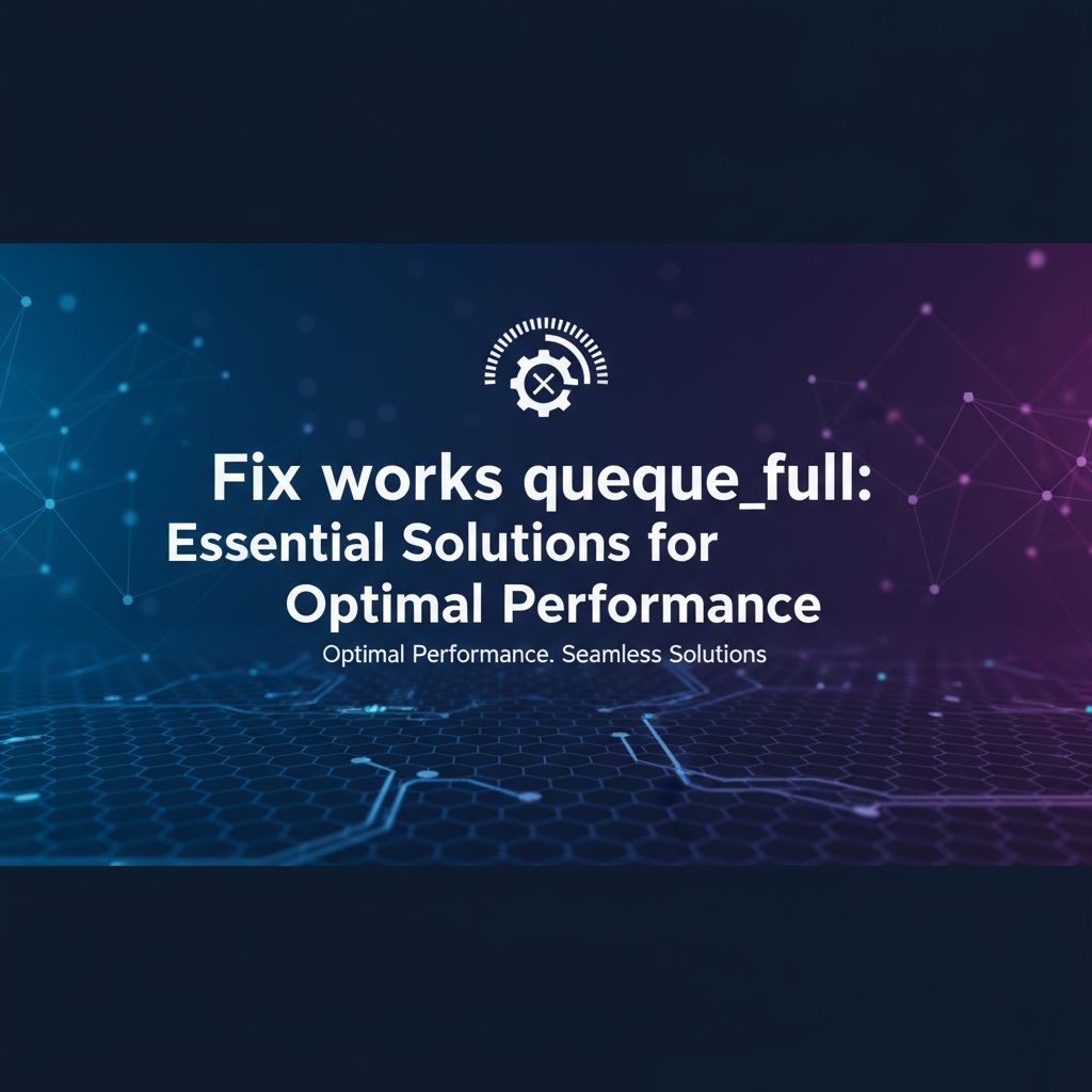 Fix works queue_full: Essential Solutions for Optimal Performance