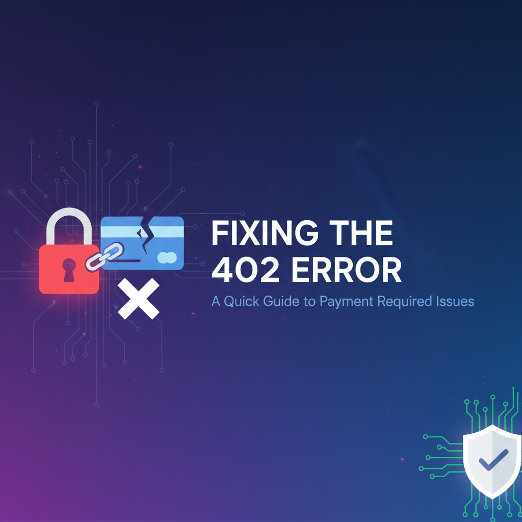 Fixing the 402 Error: A Quick Guide to Payment Required Issues