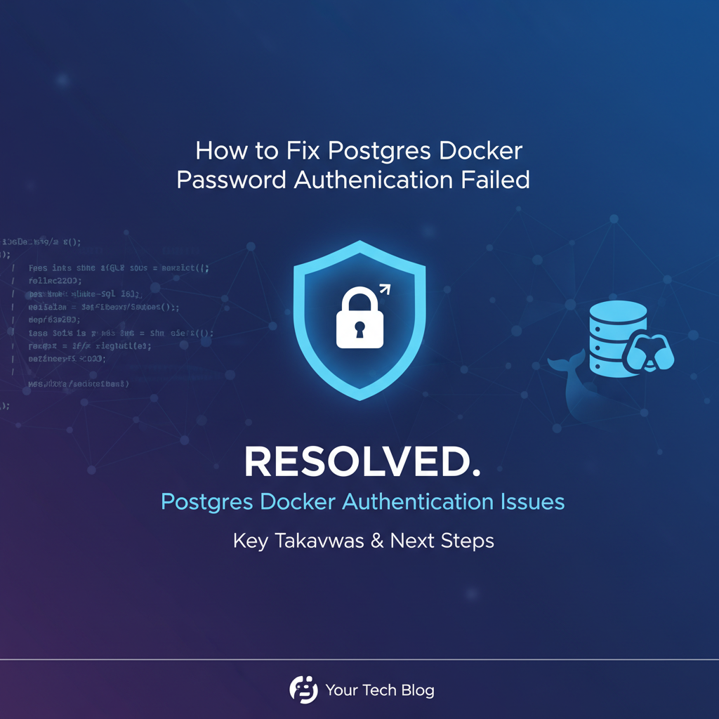 How to Fix Postgres Docker Password Authentication Failed