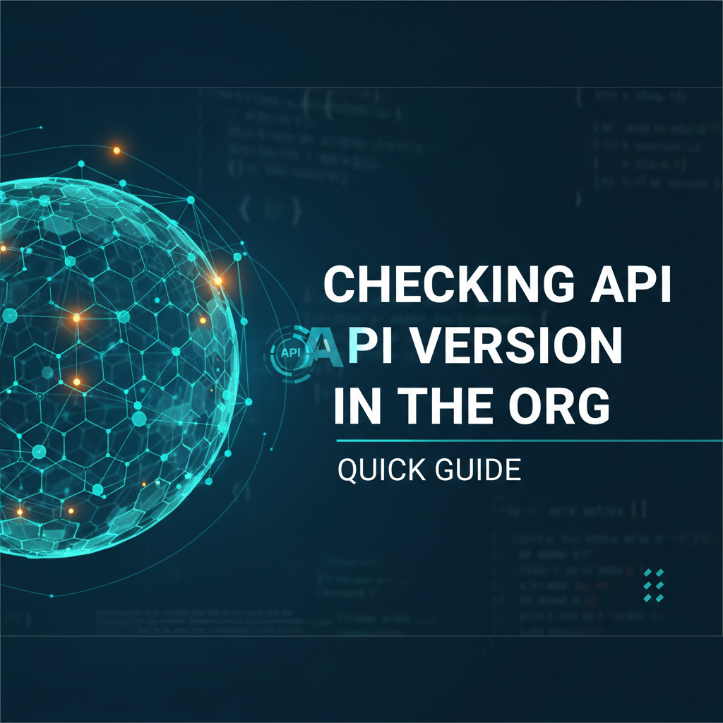 Checking API Version in the Org: Quick Guide