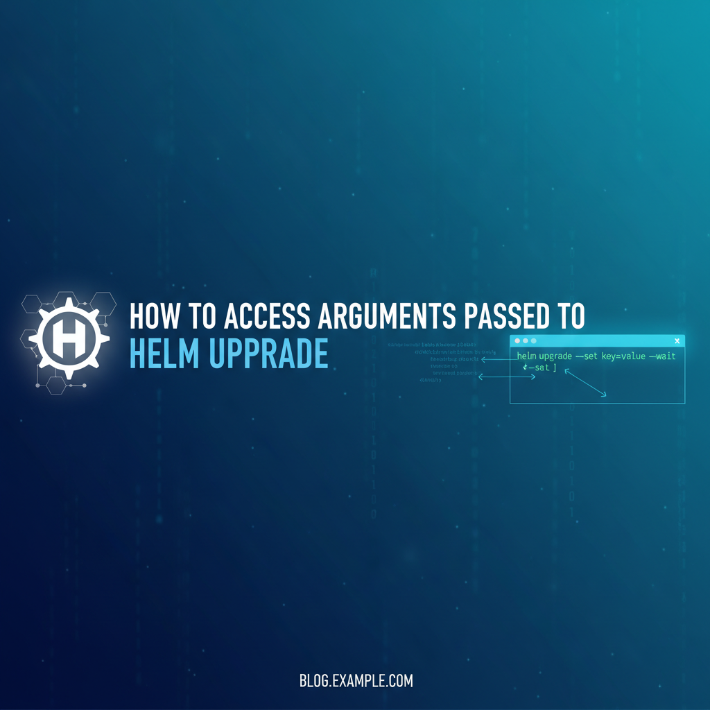How to Access Arguments Passed to Helm Upgrade