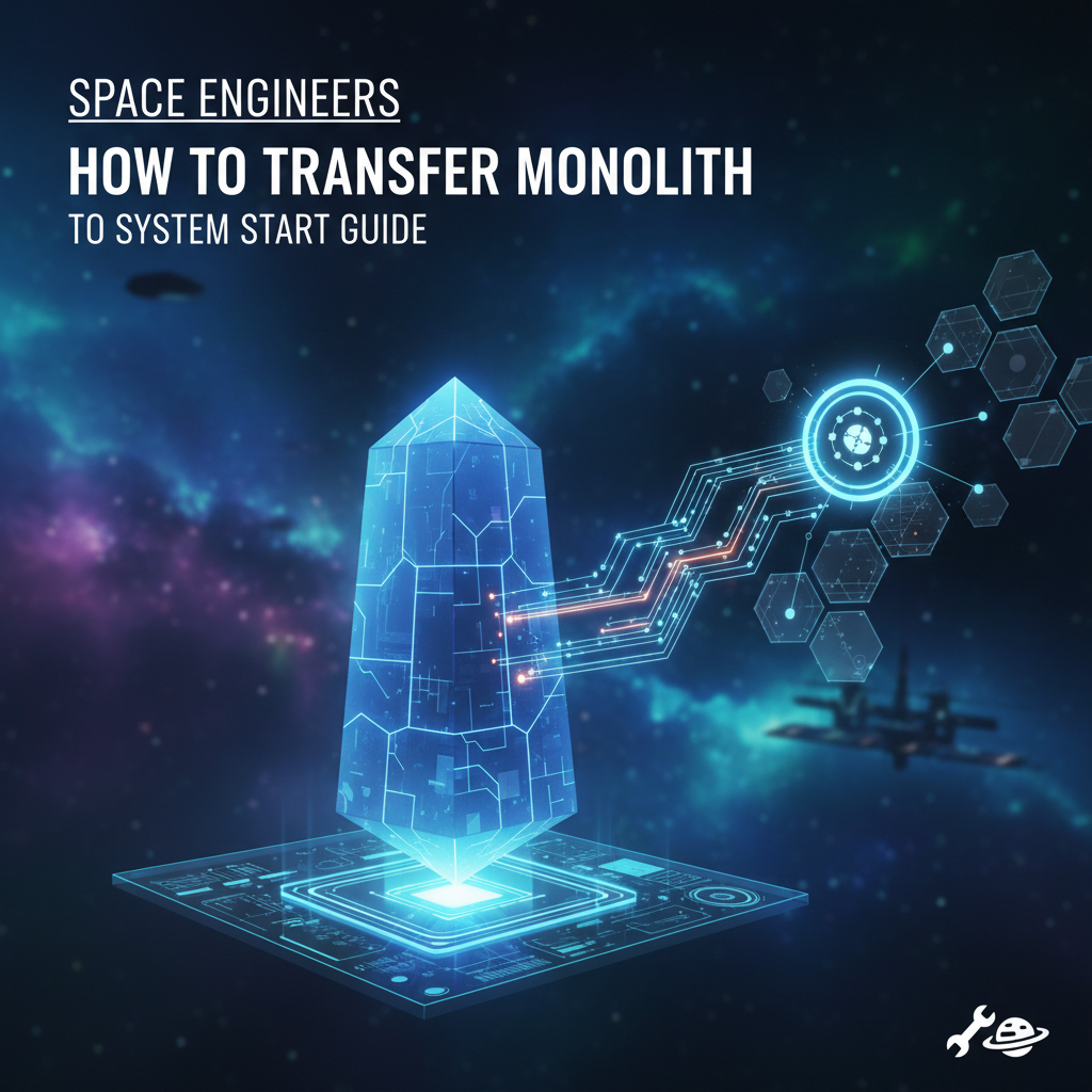 Space Engineers: How to Transfer Monolith to System Start Guide