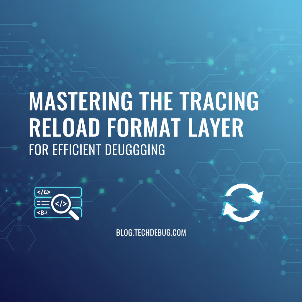 Mastering the Tracing Reload Format Layer for Efficient Debugging