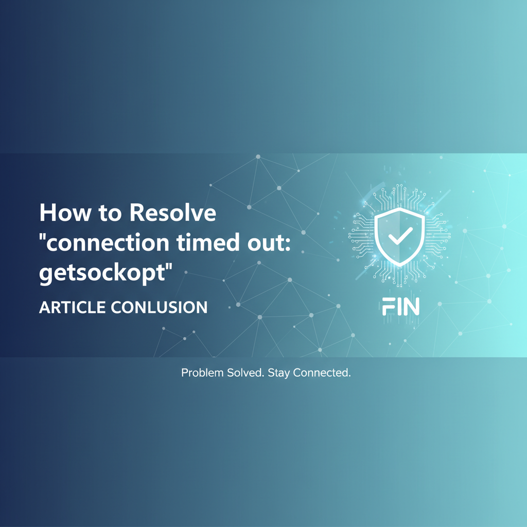 How to Resolve 'connection timed out: getsockopt'