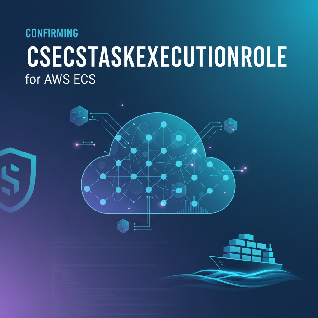 Configuring csecstaskexecutionrole for AWS ECS