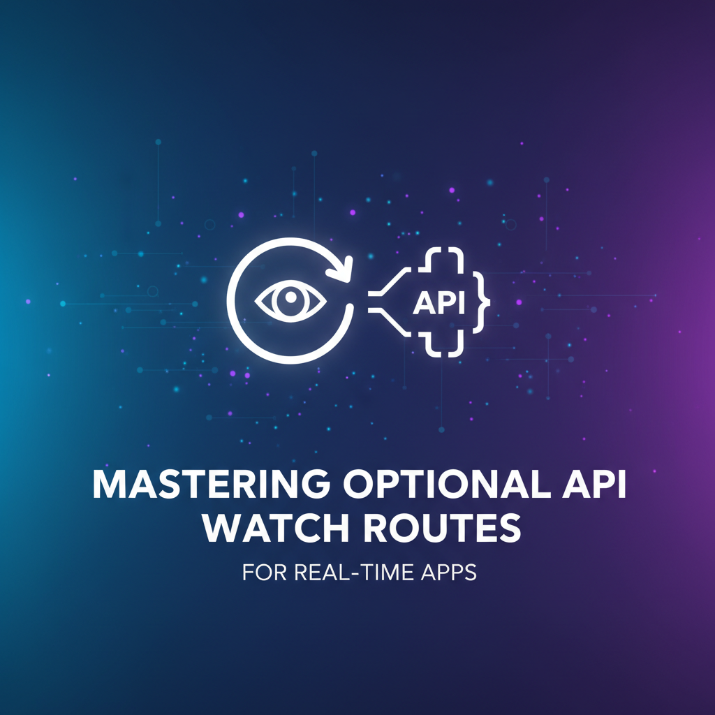 Mastering Optional API Watch Routes for Real-time Apps