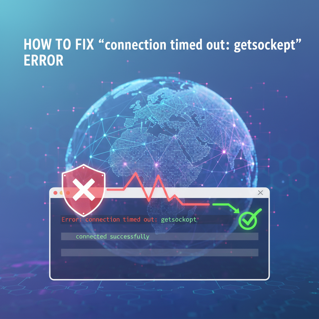 How to Fix 'connection timed out: getsockopt' Error