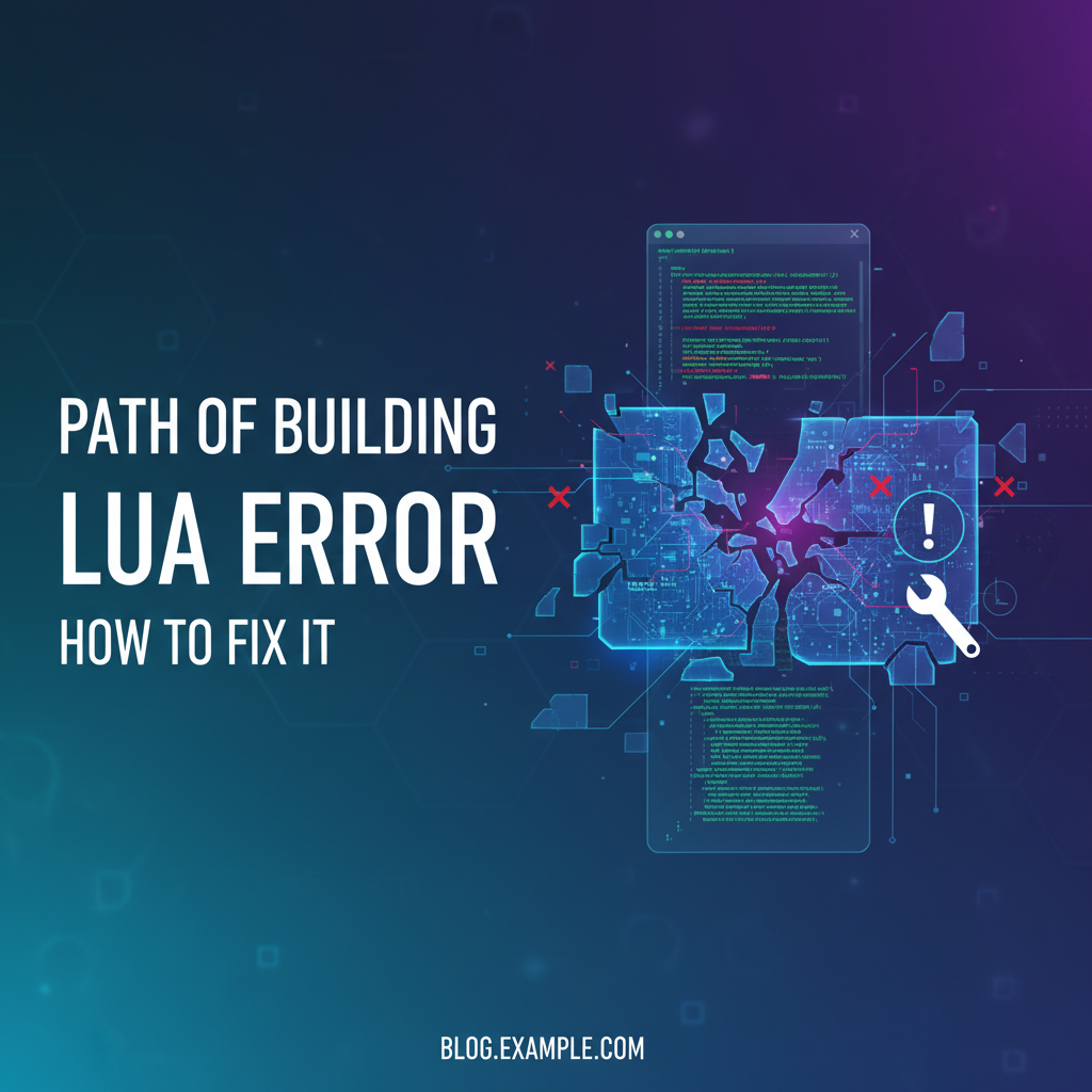 Path of Building Lua Error: How to Fix It
