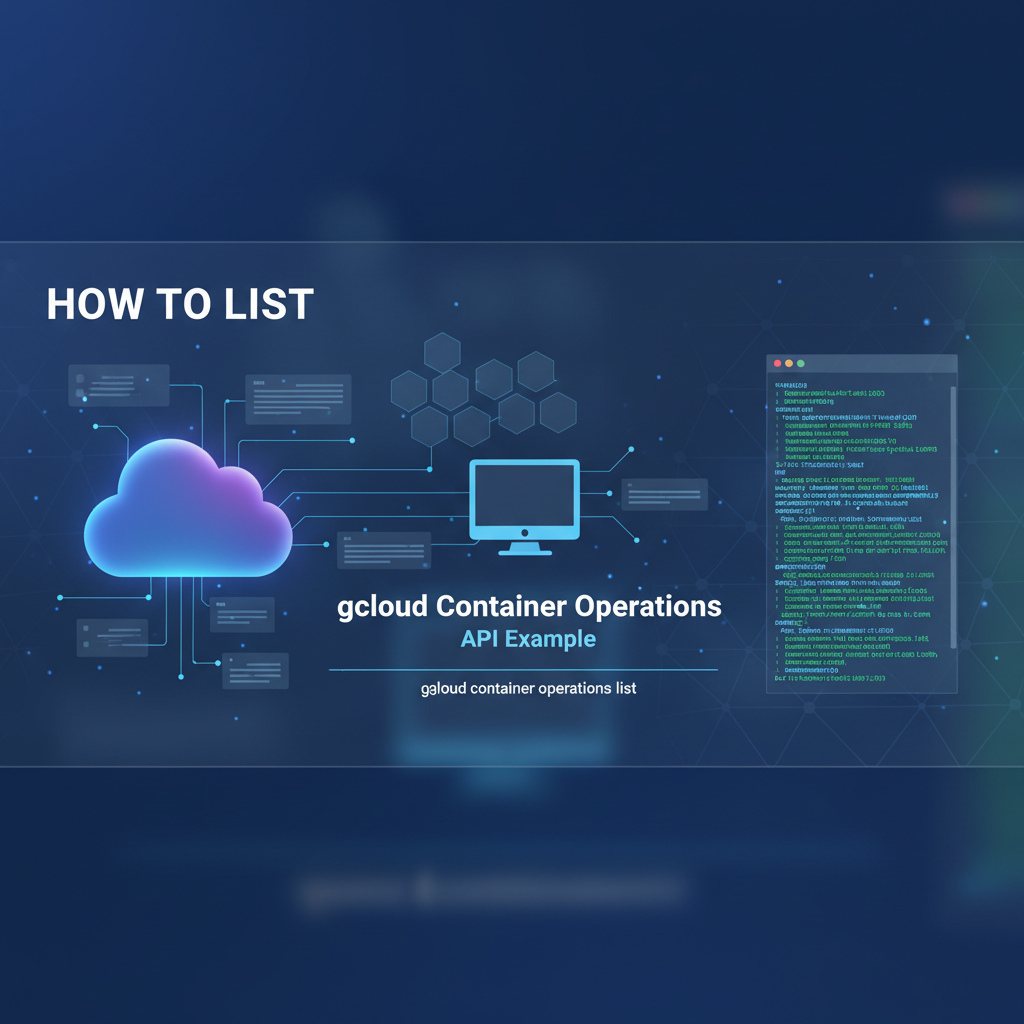 How to List gcloud Container Operations: API Example
