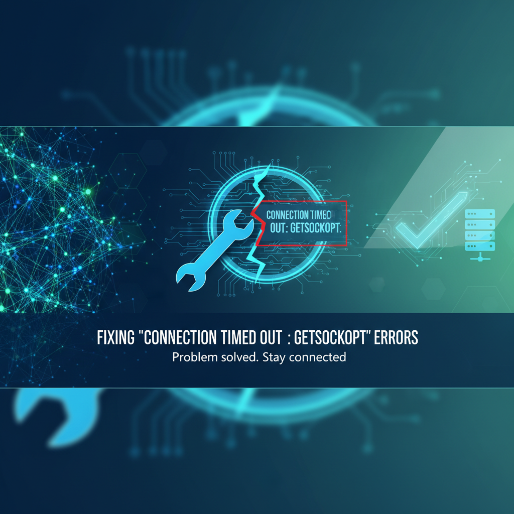 Fixing 'Connection Timed Out: Getsockopt' Errors