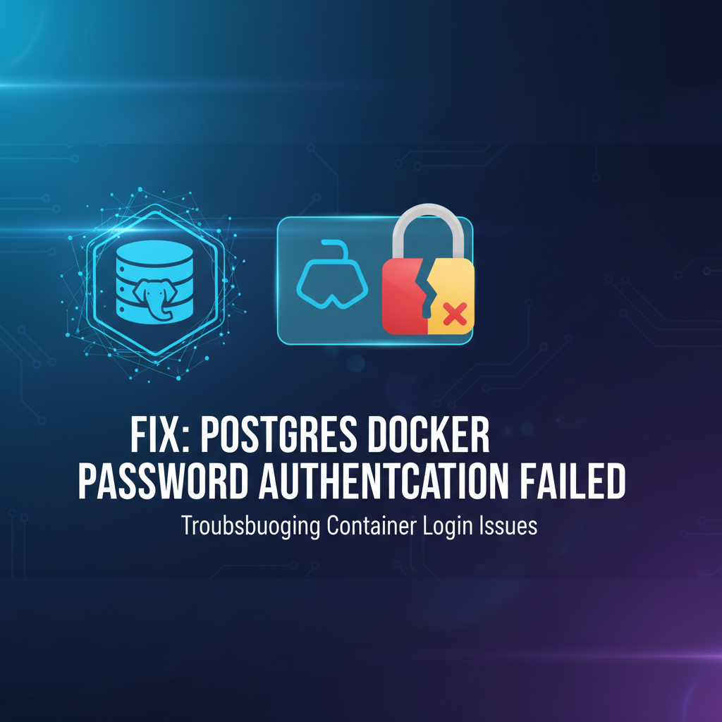 Fix: Postgres Docker Container Password Authentication Failed