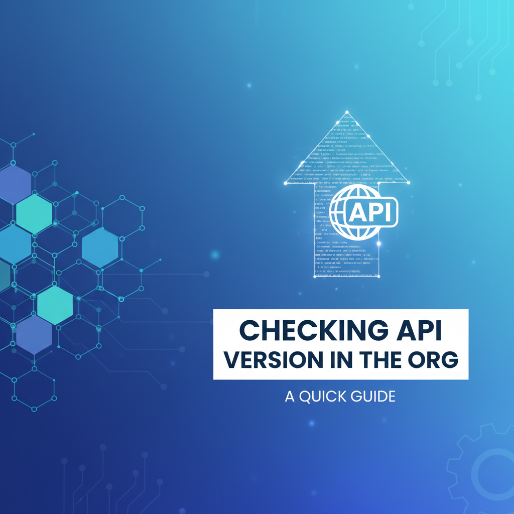 Checking API Version in the Org: A Quick Guide