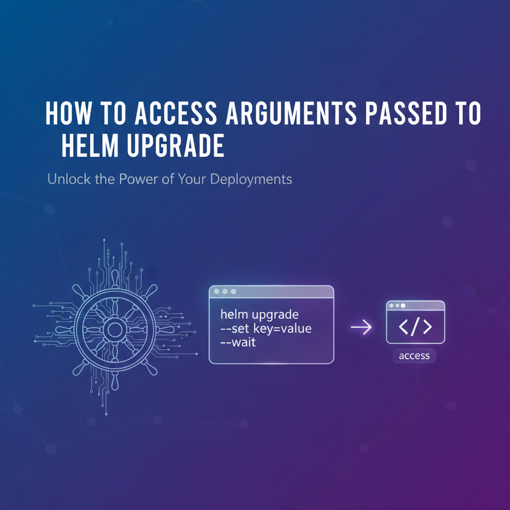 How to Access Arguments Passed to Helm Upgrade